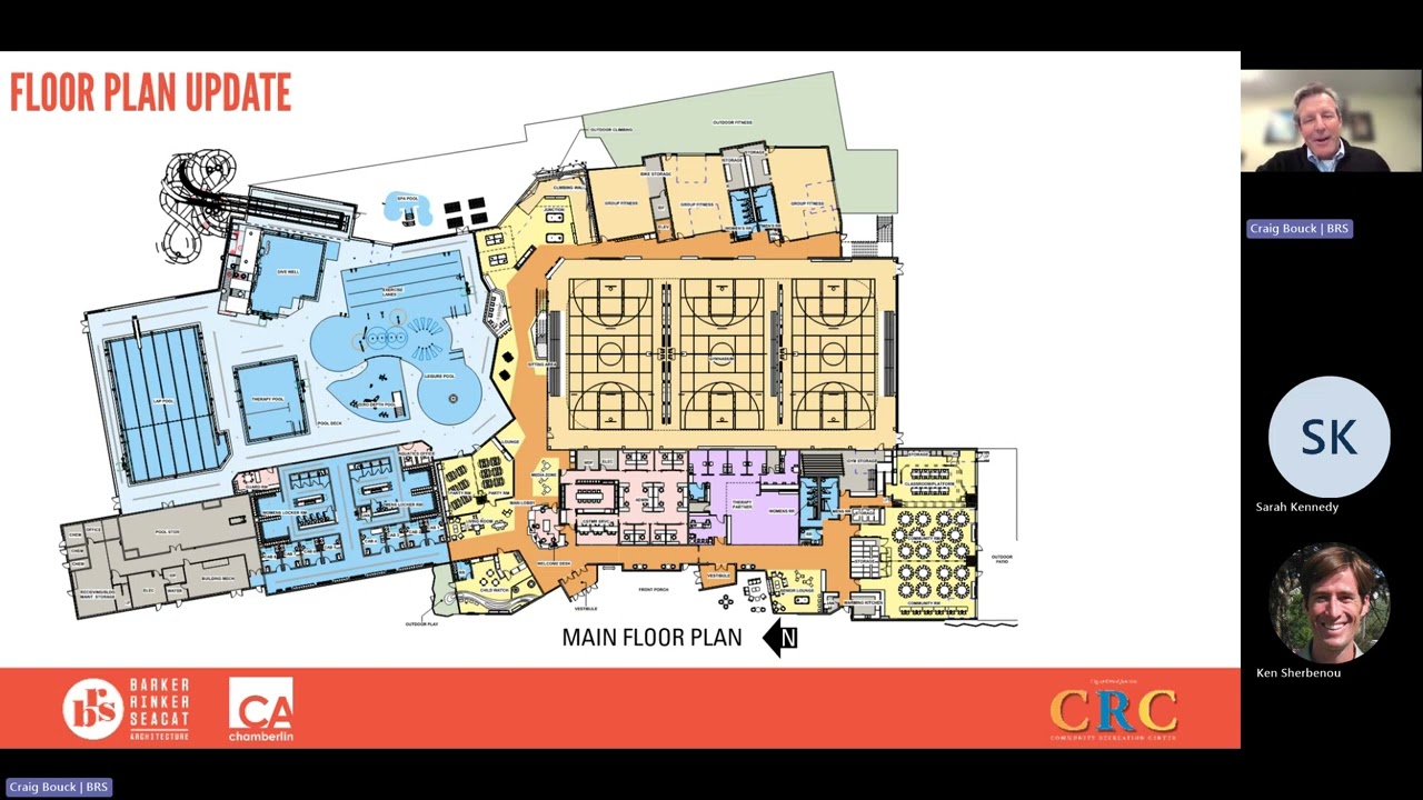 Recreation Center Layout Floor Plan The Miller Center For Recreation