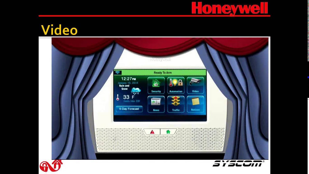ALARMNET Panel Vista L7000 - YouTube