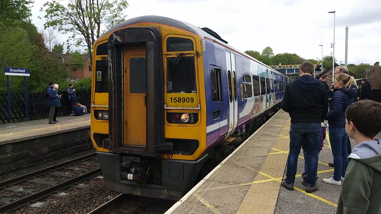 The Flying Scotsman flies through Dronfield Station. York station to ...