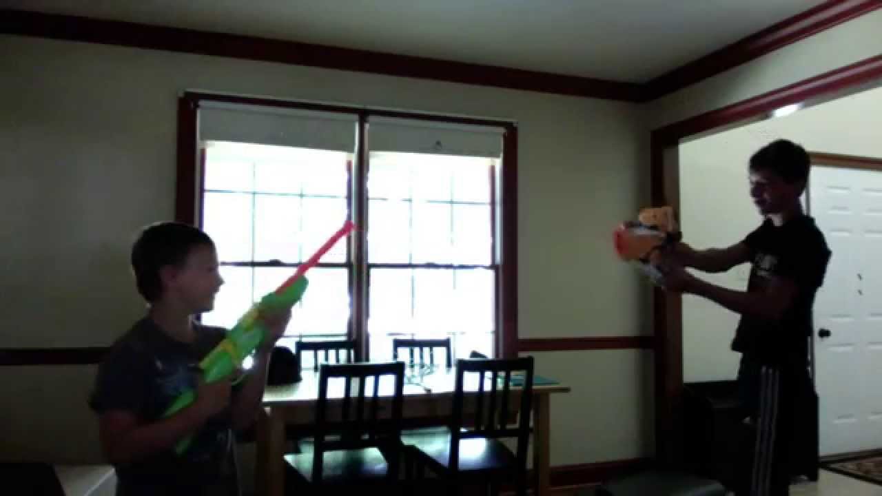 Toy Gun fight - YouTube