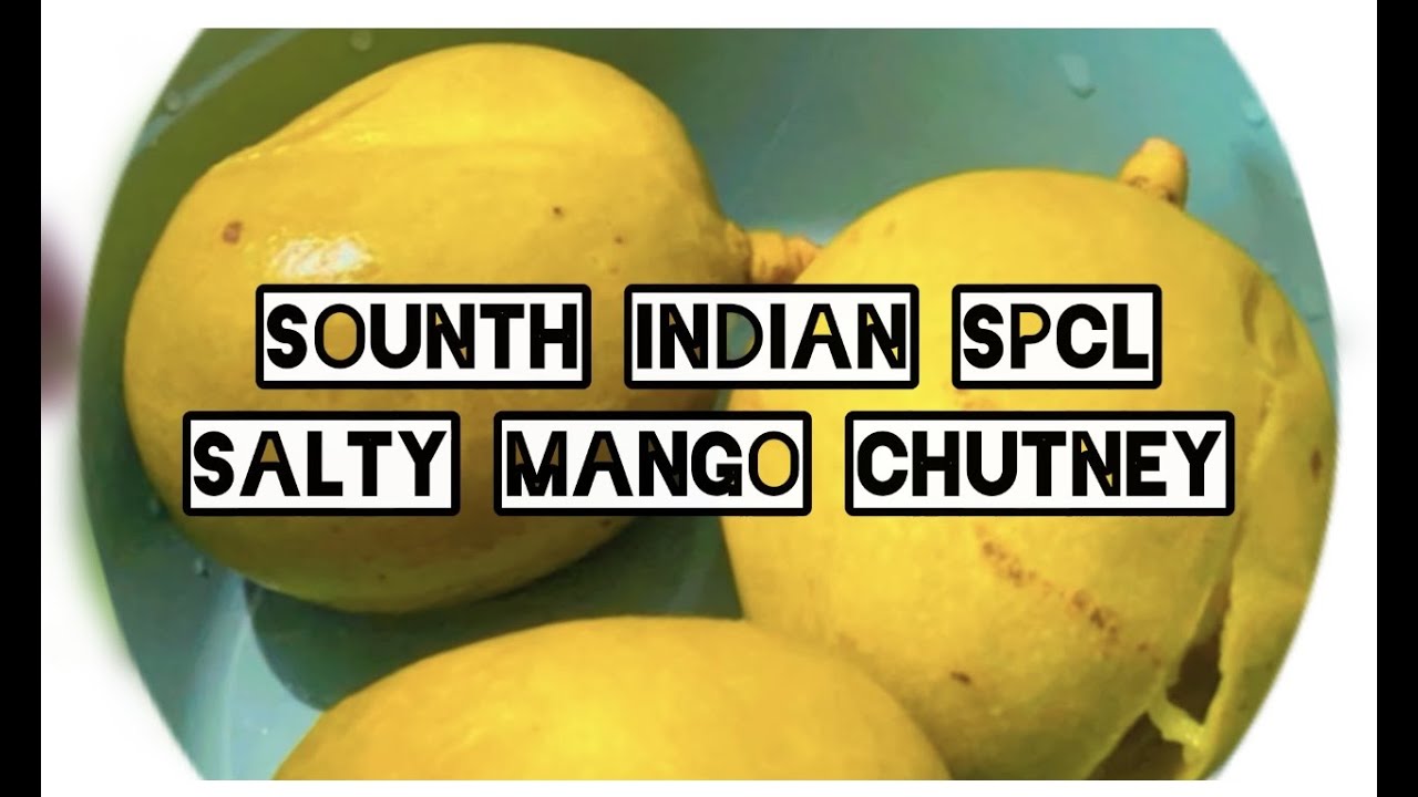 South Indian special salty mango chutney#instant mango chutney# ...