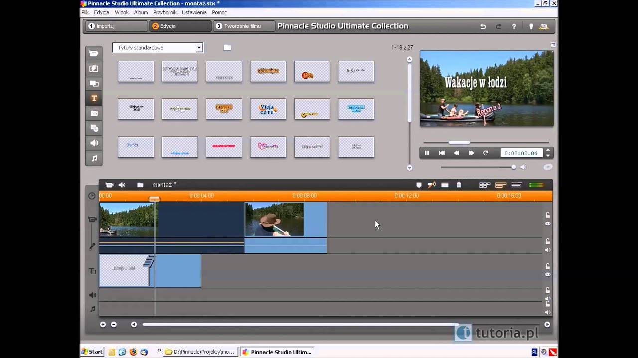 Pinnacle Studio 15 Kurs #12 - YouTube