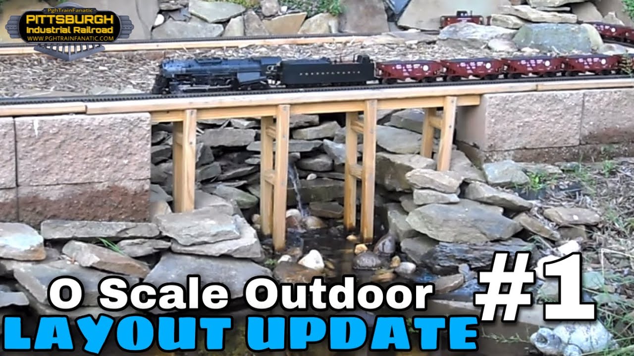 O Gauge Outdoor Garden Train Layout Update #1 - YouTube
