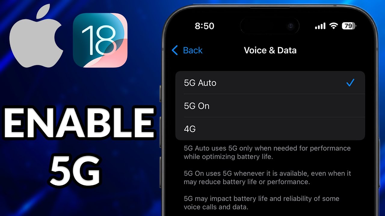 How To Turn On 5G On iPhone (iOS 18) - YouTube