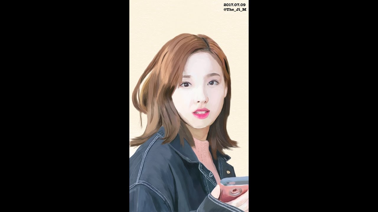 트와이스 나연 그리기(Drawing Twice Na yeon) - YouTube