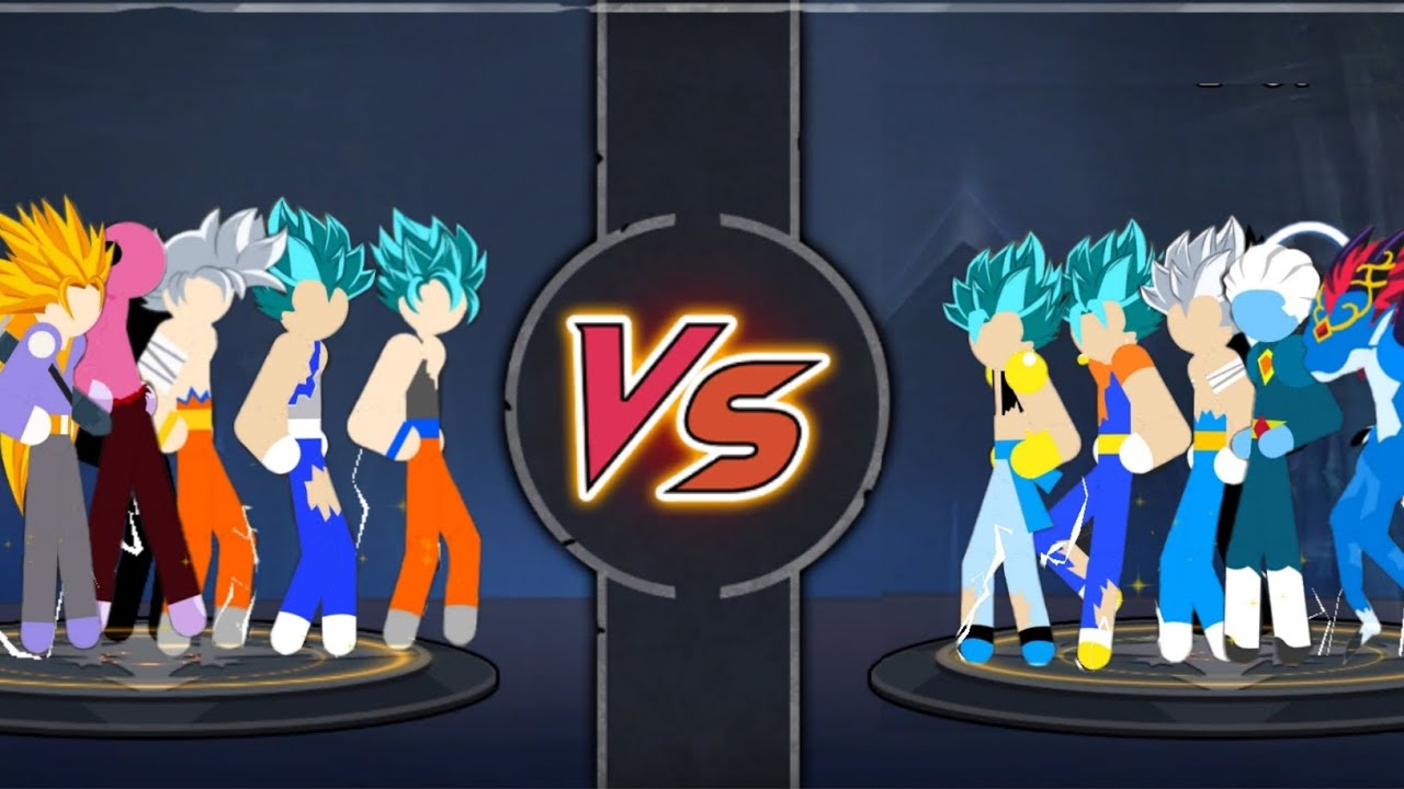Goku, Vegeta Vs Vegito & Gogeta | Stickman Warriors | Playxtreme - YouTube