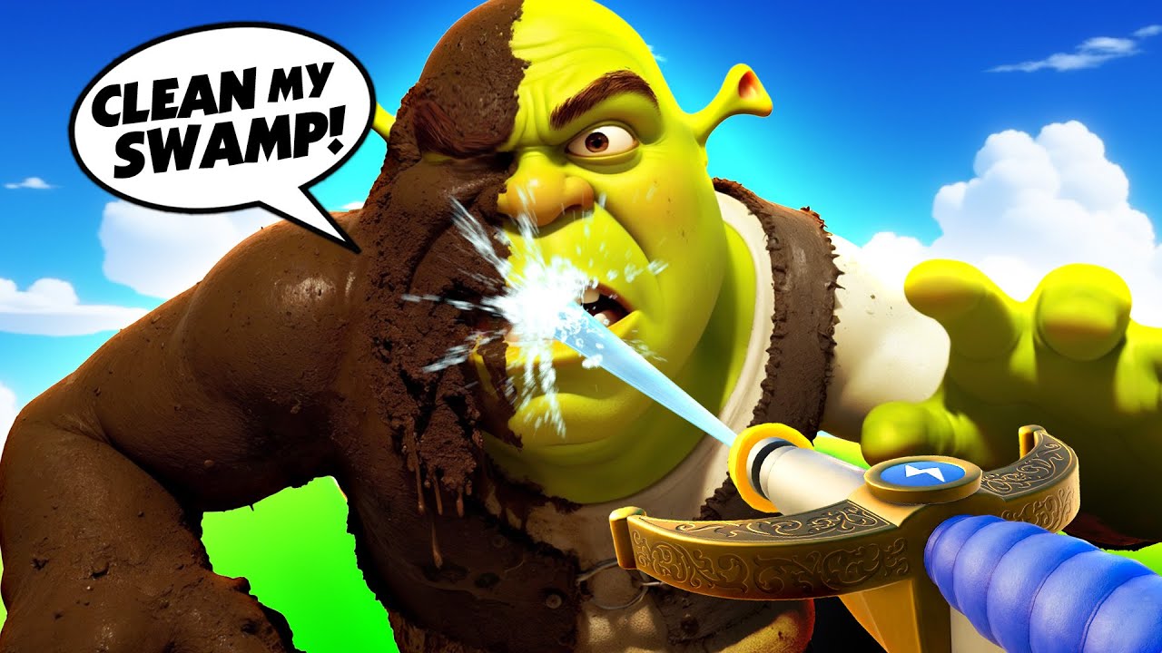 I Powerwashed SHREK With My Super Pressure Washer! - YouTube
