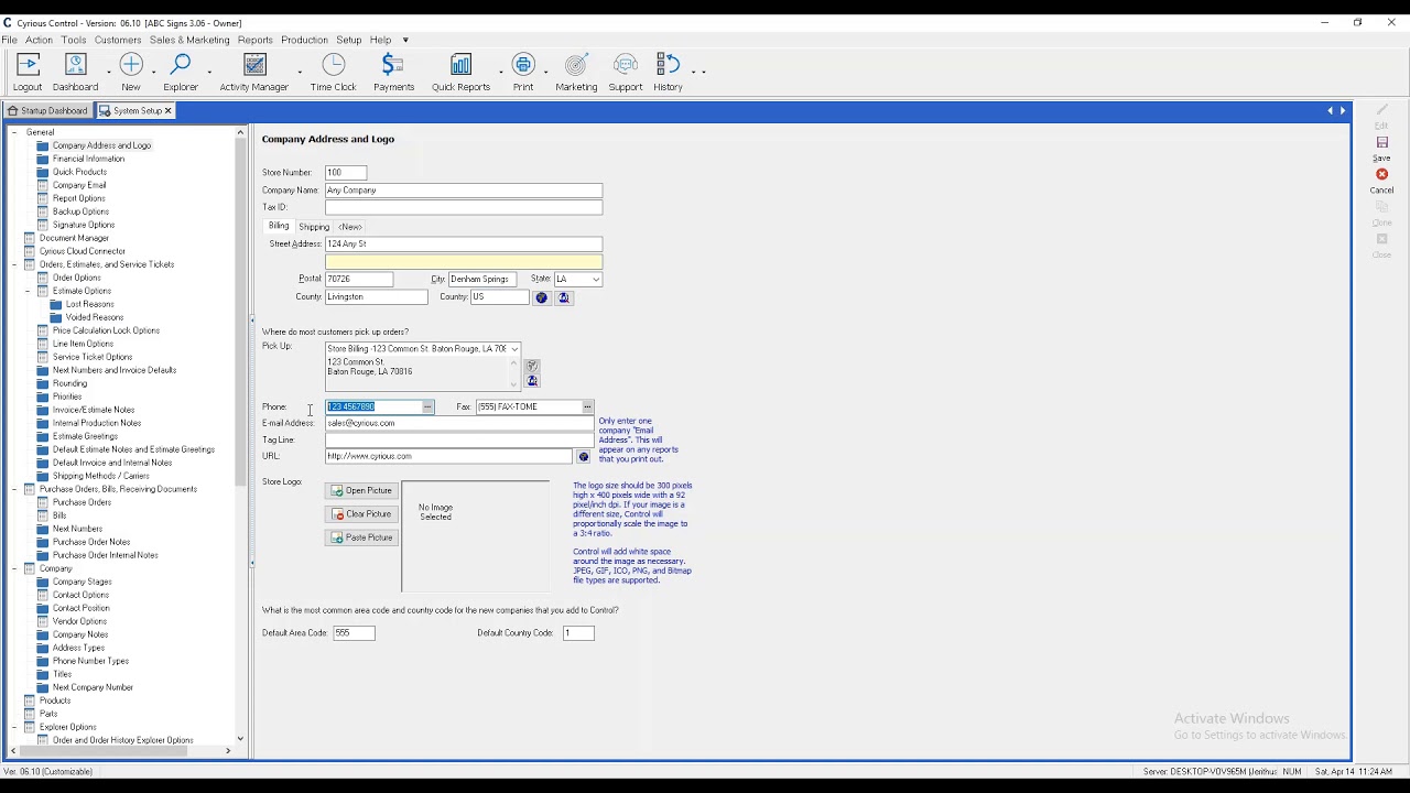 Setting up your Company Information - YouTube