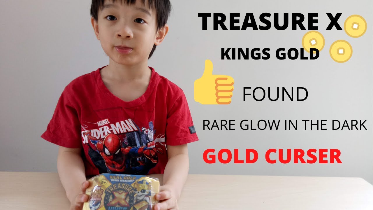 Liam opens Treasure X Kings Gold - Found Rare Glow In The Dark Gold ...