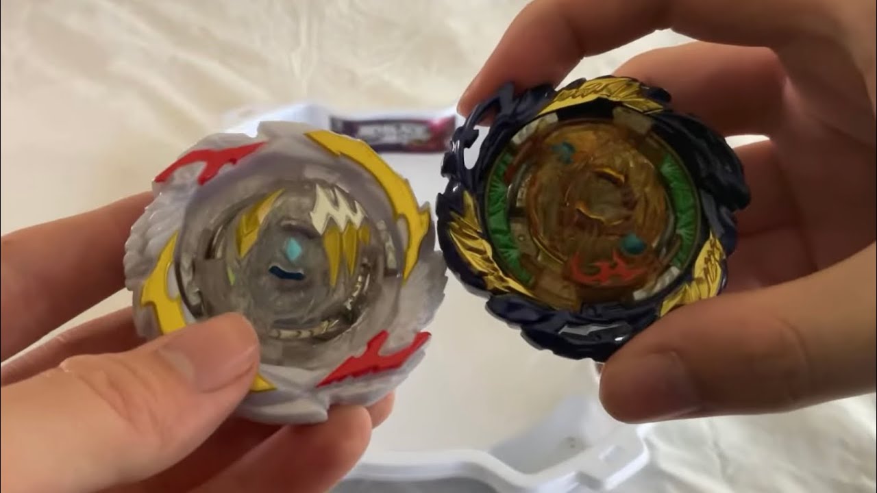Beyblade Burst Gambit Dragon D8 VS Vanish Fafnir F7 - YouTube