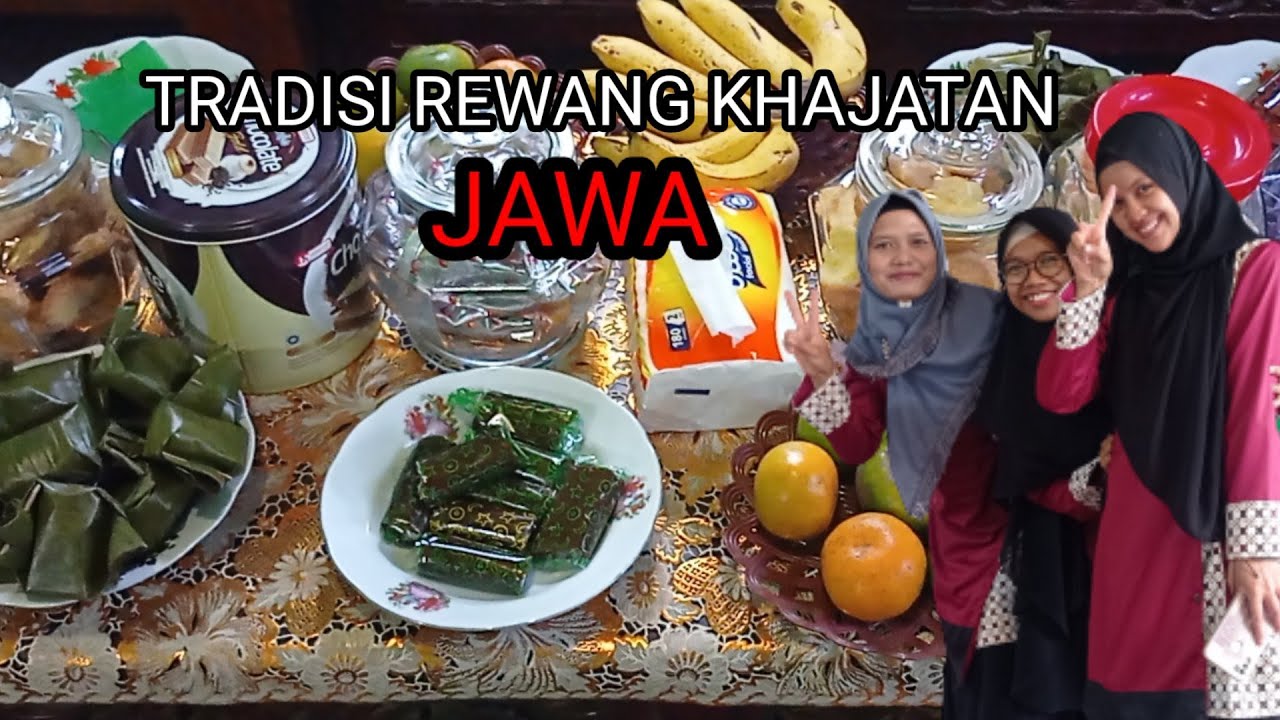 TRADISI REWANG DENGAN MASAKAN SEDERHANA KAMPUNG UNTUK KHAJATAN - YouTube