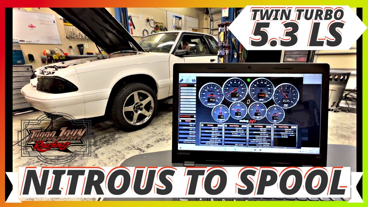Nitrous to Spool the Turbos! A great mix! - YouTube