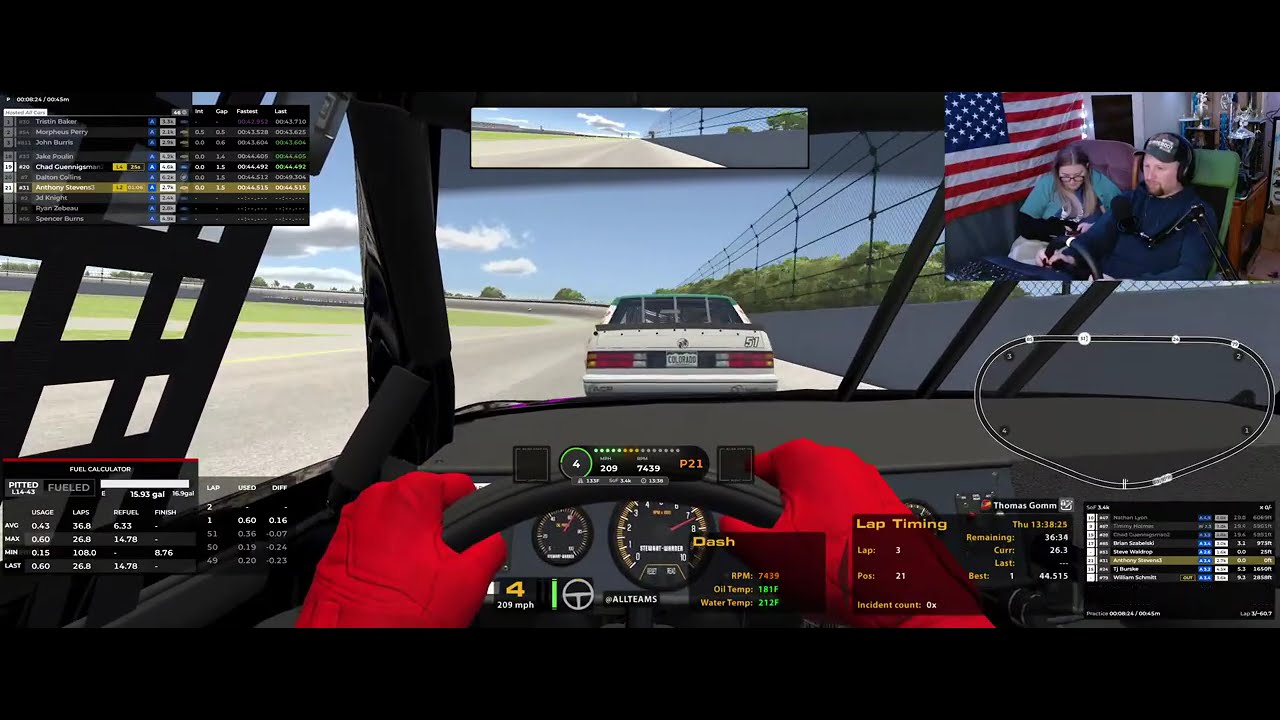 Firecracker 400 prelim race - iRacing - YouTube