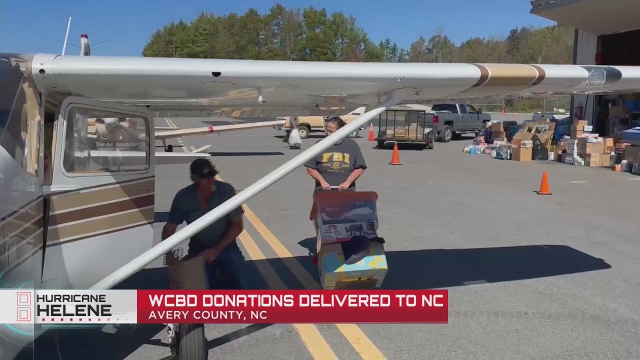 WCBD donations delivered for Hurricane Helene relief - YouTube
