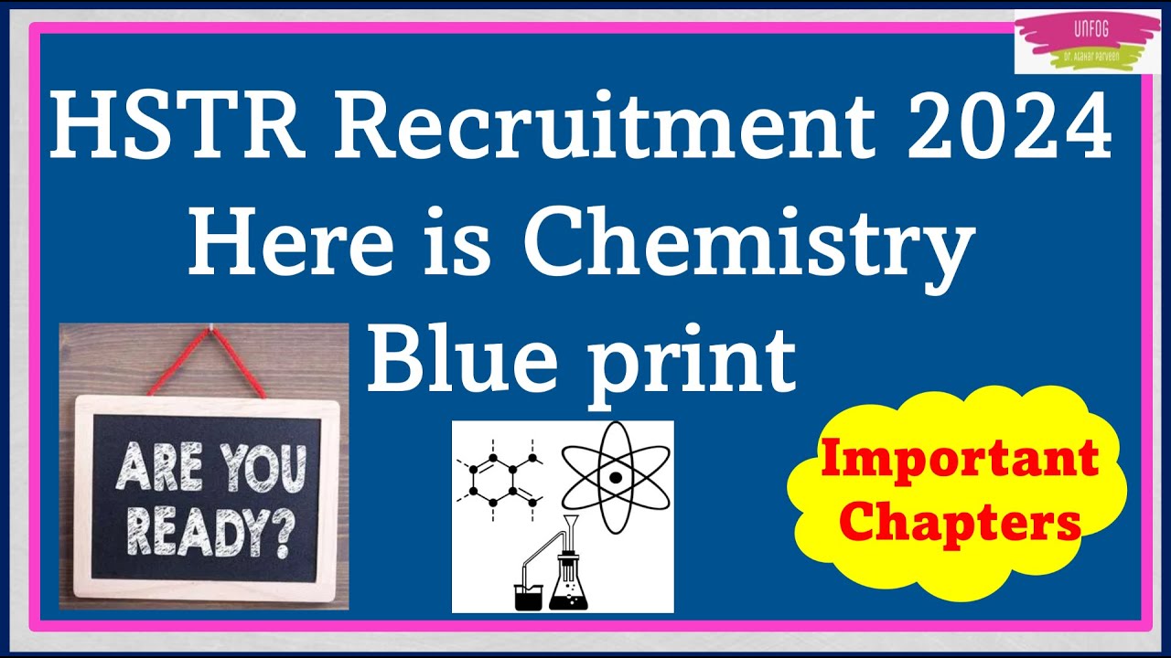 HSTR notification 2024 | Chemistry BLUE PRINT | #hstr_CBZ_syllabus| # ...