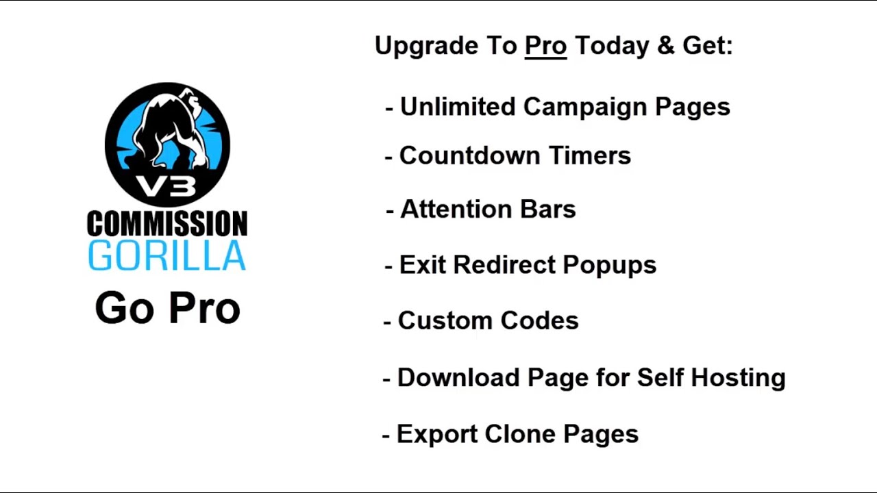 Commission Gorilla v3 Pro Upgrade Walk-through Demo Video - YouTube