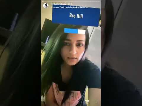 Trisha quarantine fun in Instagram