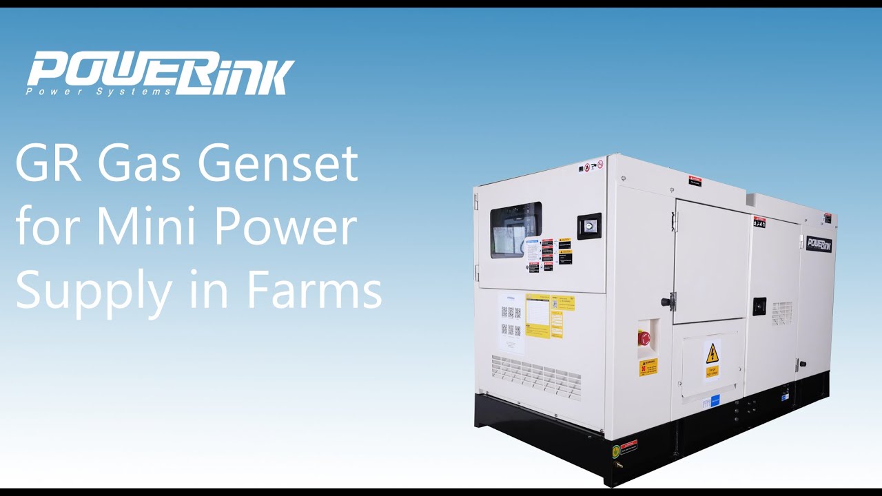 PowerLink GR gas genset for mini power supply in farms - YouTube