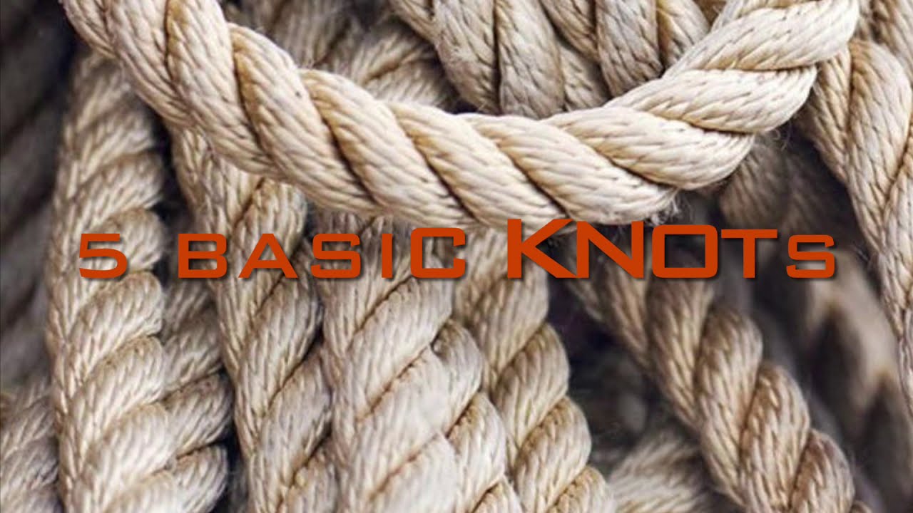 5 basic knots - YouTube