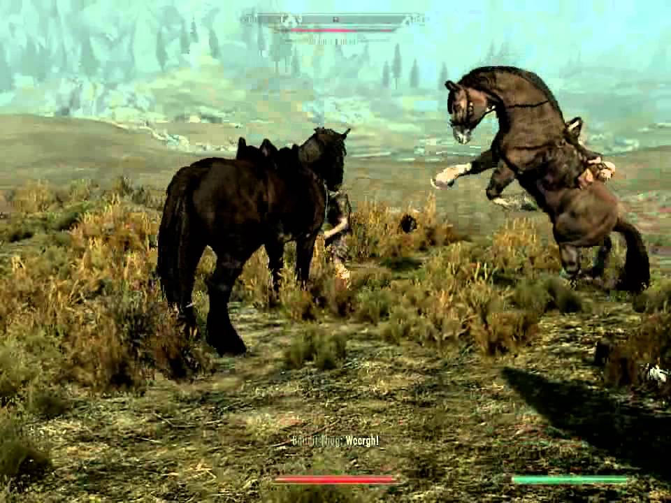 skyrim gameplay 002 Horse stomp - YouTube