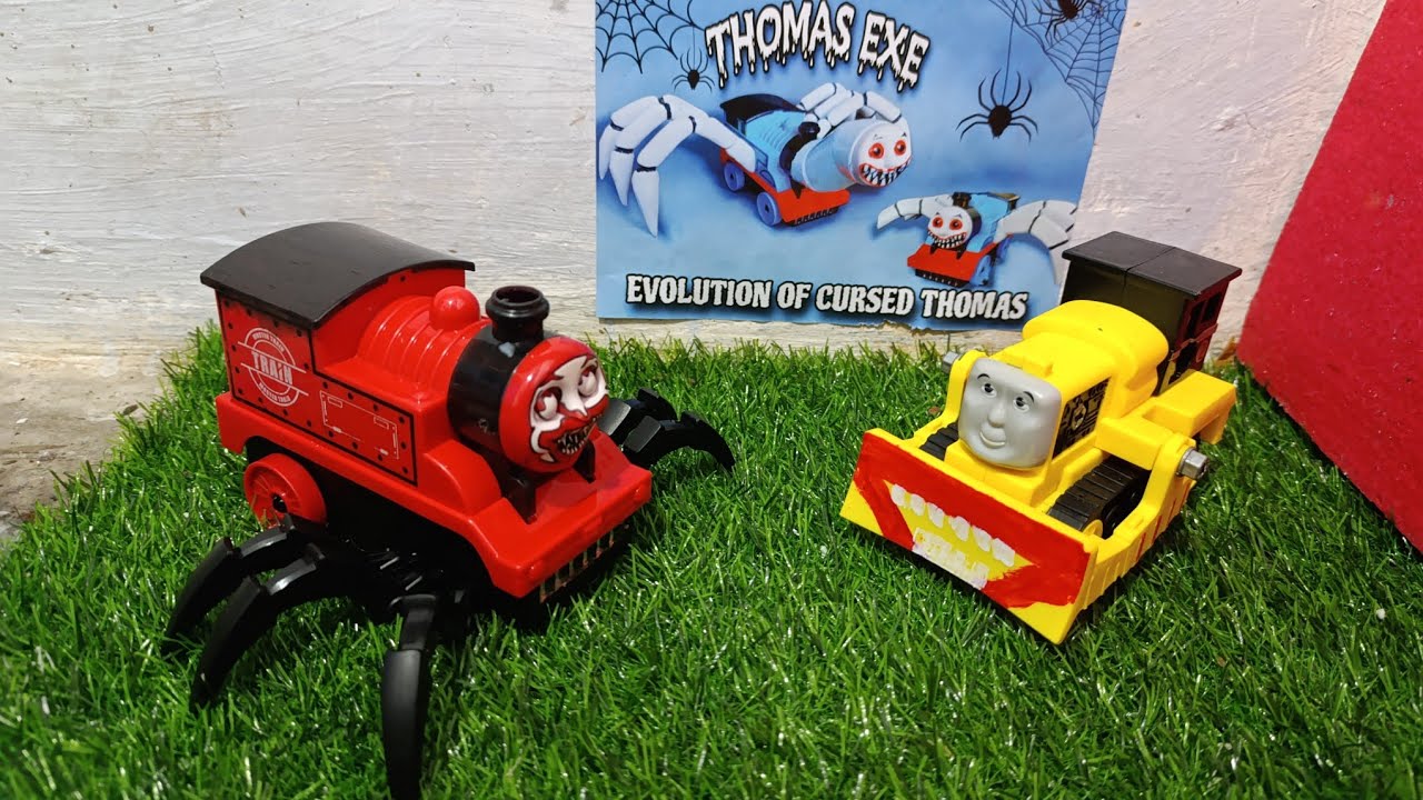 merakit & unboxing kereta thomas exe, Thomas hantu buldozer, dan thomas ...
