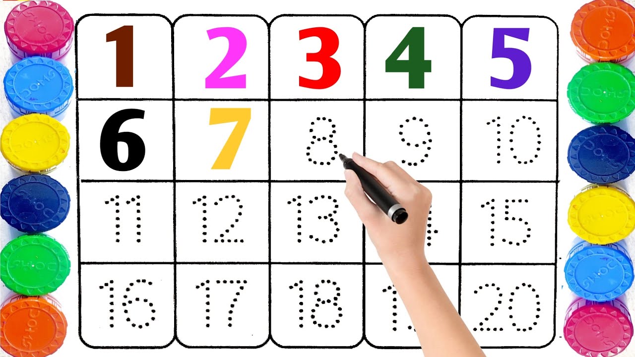 One two three, kids rhymes, 123 Numbers, 1 to 100 counting, learn to ...