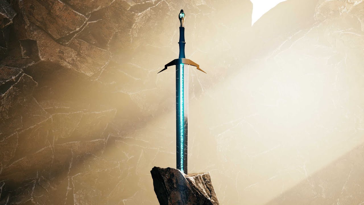Blender Animation : Mystical Sword Buried in Stone - YouTube