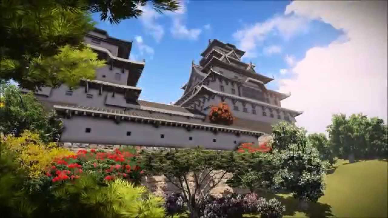 Himeji Castle | Sketchup Model & Animation - YouTube