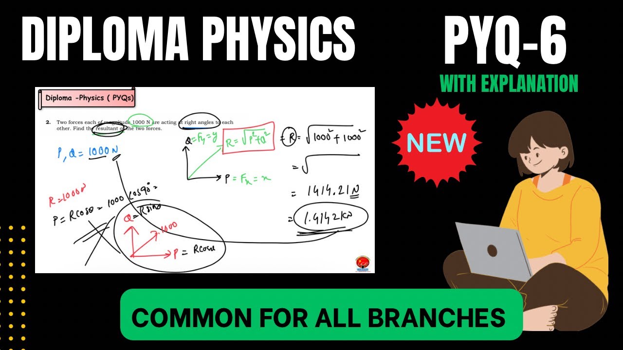 Diploma 1st year physics | Important questions -6,#PYQS ,# ...