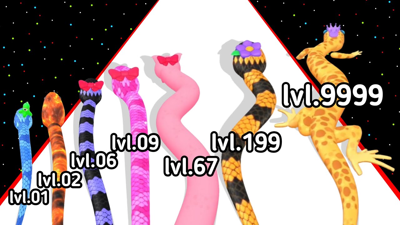 (2024) Snake Run Race Level Up Snake All Level 3D Gameplay Updated ...