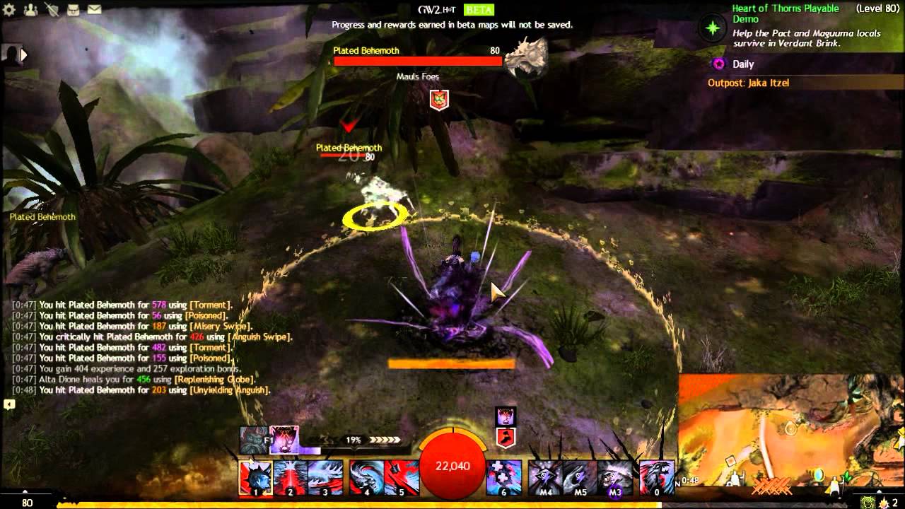 GW2 ★ Revenant Combat ★ Heart of Thorns Closed Beta - YouTube