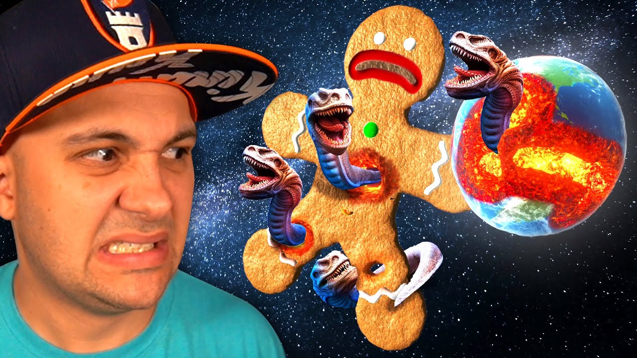 I Sent SPACE WORMS To Eat The *NEW* Gingerbread Planet! | Solar Smash ...