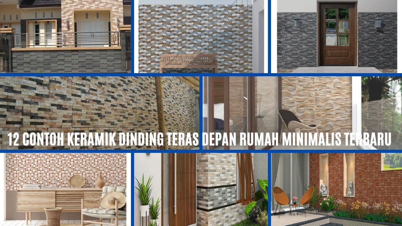 12 Contoh Model dan Motif Keramik Dinding Teras Depan Rumah Minimalis ...