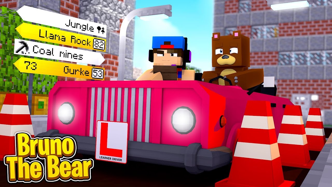 BRUNO DOES HIS DRIVING TEST!!! - Minecraft Roleplay - YouTube