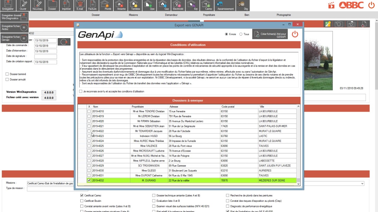 [OBBC - WinDiagnostics] Création et envoi d'un fichier GENAPI - YouTube
