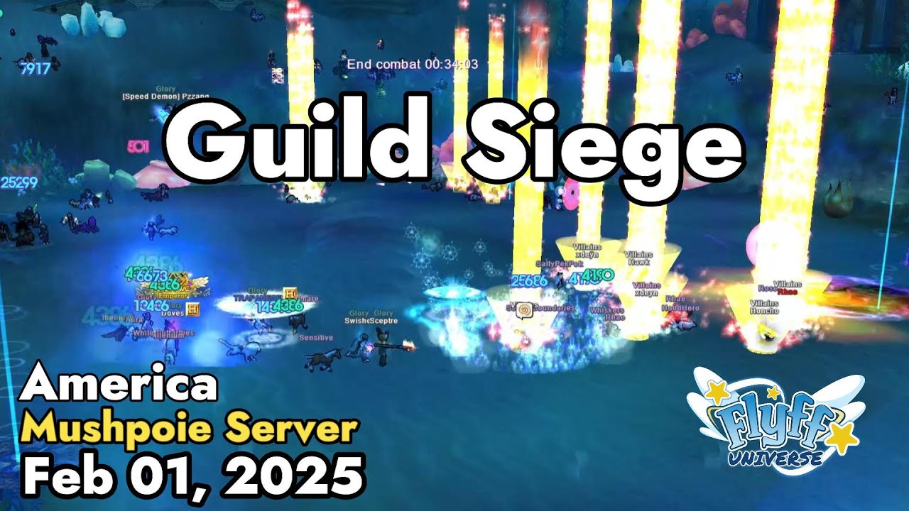 Guild Siege (Mushpoie Server) February 01, 2025 | Flyff Universe - YouTube