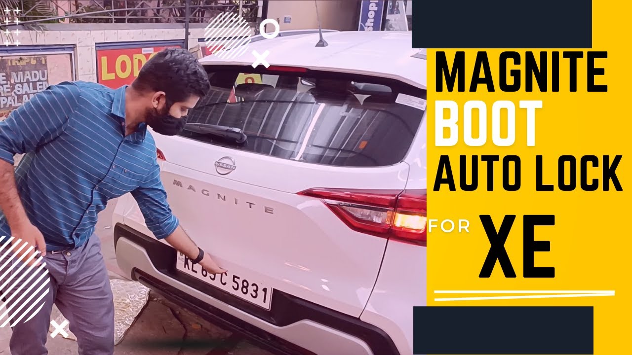 Nissan Magnite XE - Boot Auto lock using central lock - YouTube