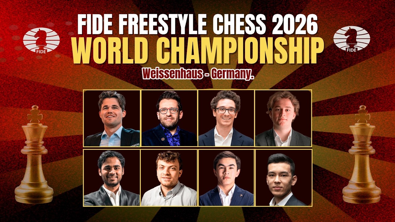 FREESTYLE CHESS WORLD CHAMPIONSHIP | ROUND ROBIN | CARLSEN, CARUANA ...