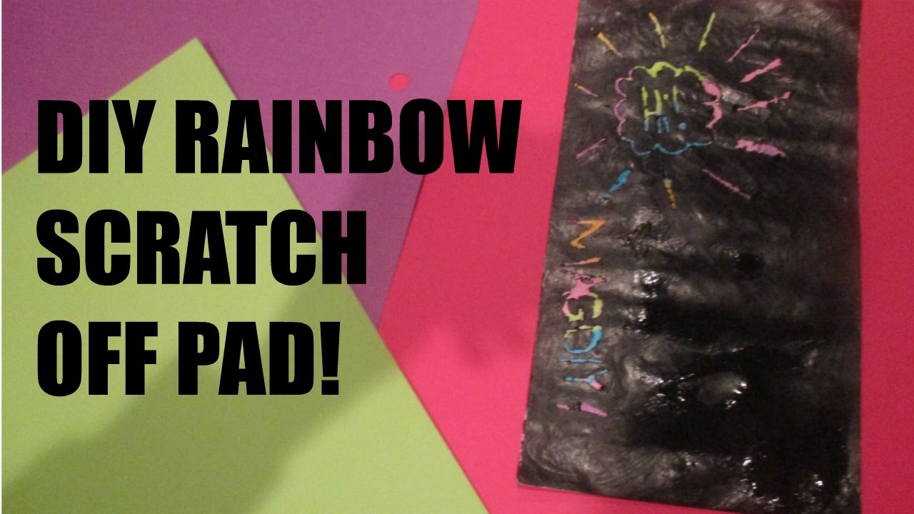 DIY Rainbow Scratch Off Pad! 🌈 - YouTube