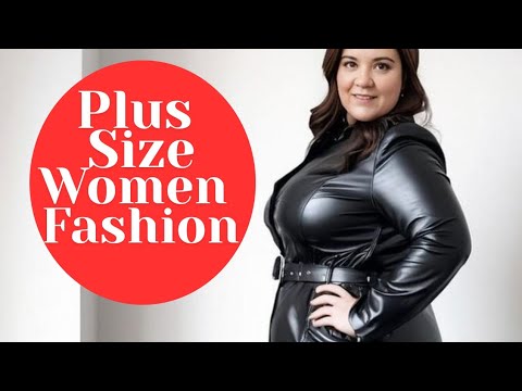 Plus Size Formal Leather Outfit Ideas For Mature Women Over 45
