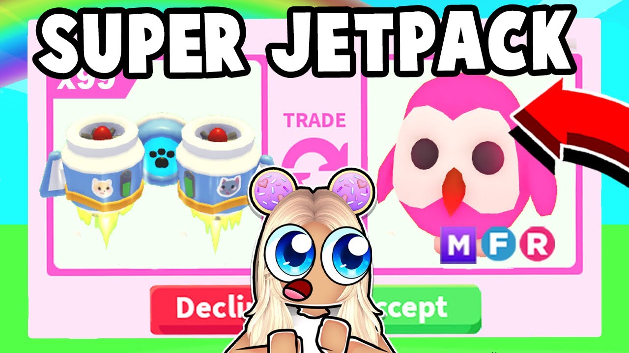Trading *NEW* SUPER JETPACKS in Adopt Me! - YouTube