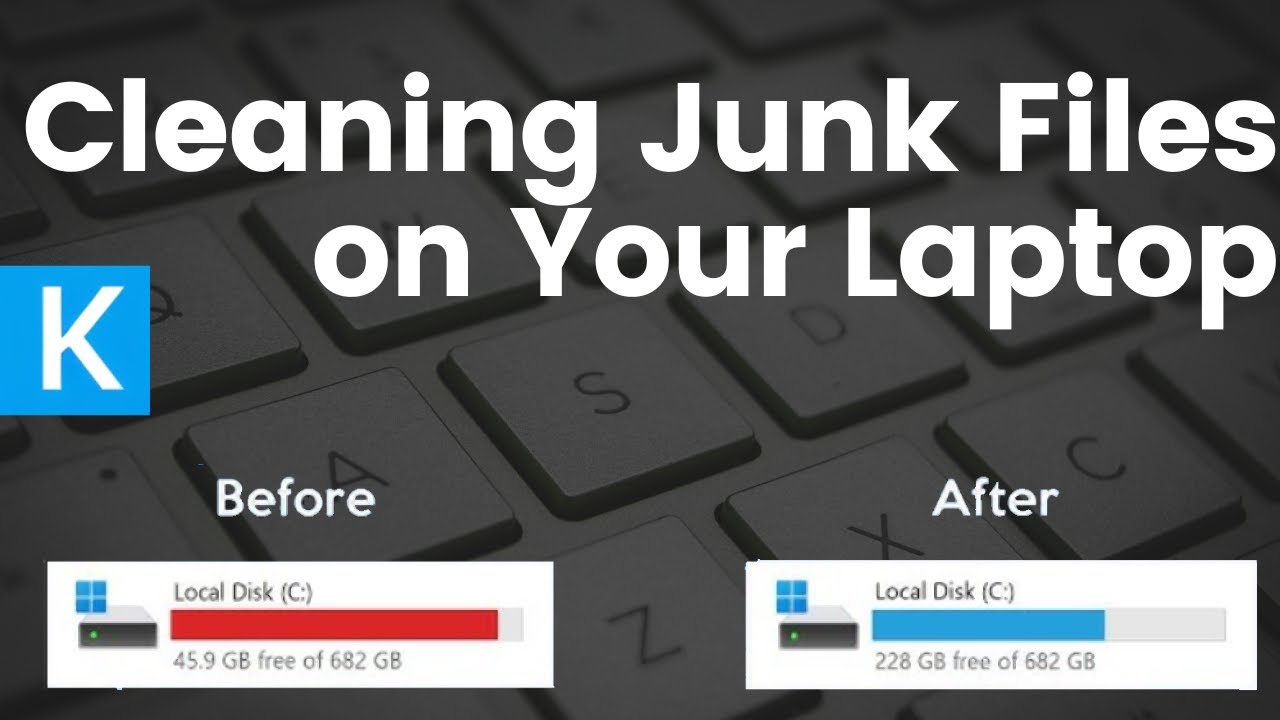 Cleaning Laptop Junk Files | Free C: Drive! - YouTube