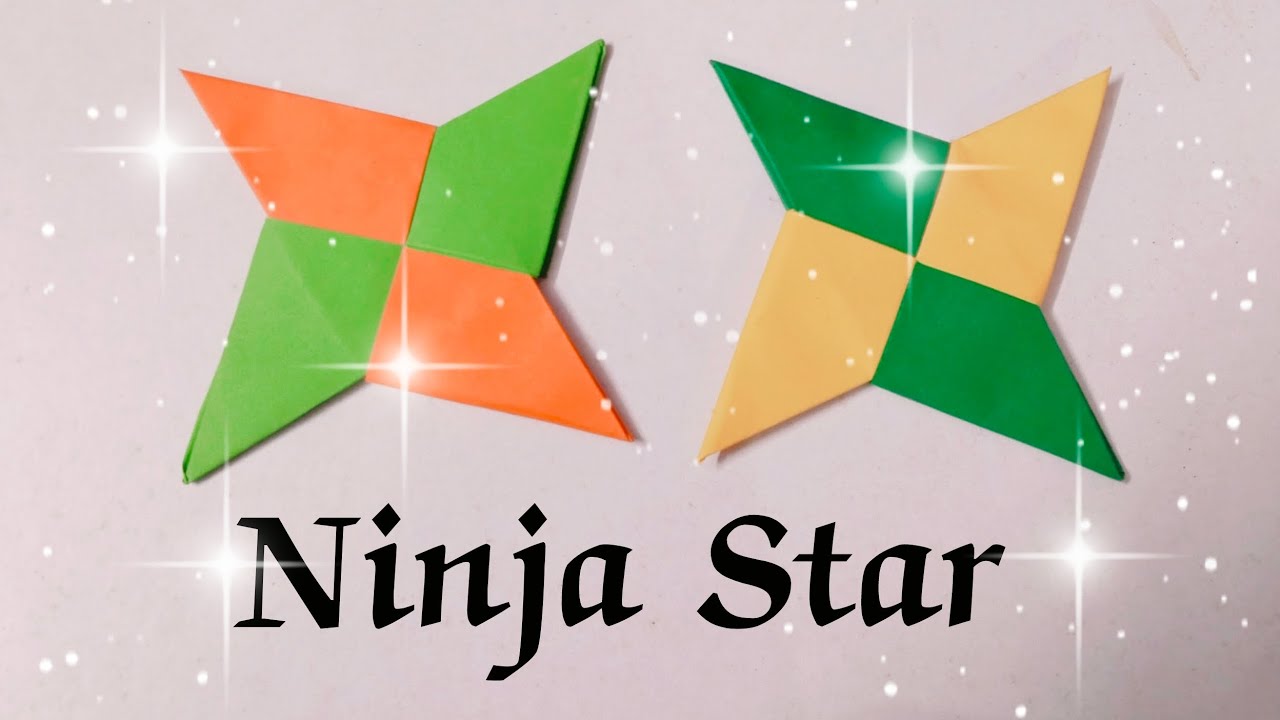 DIY- Ninja Star with paper/Ninja Star/Shuriken with Paper/VP art and ...