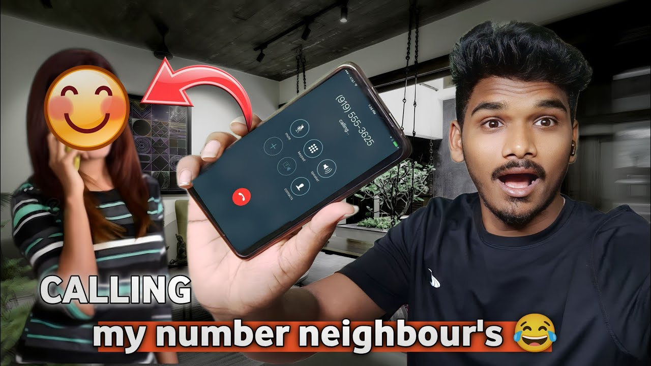 నా నంబర్ పక్కా నంబర్ కి కాల్ చేశా||Calling my number neighbour's 😂🤭 ...