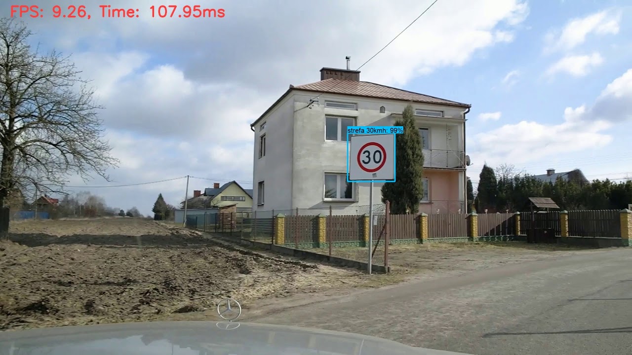 46 signs - modified SSDlite FPN MobileNet V2 - real time - YouTube