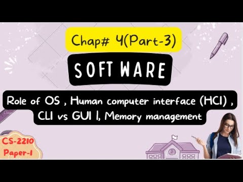 O Level | Chap 4 | Role of OS |Human computer interface (HCI) | CLI vs ...