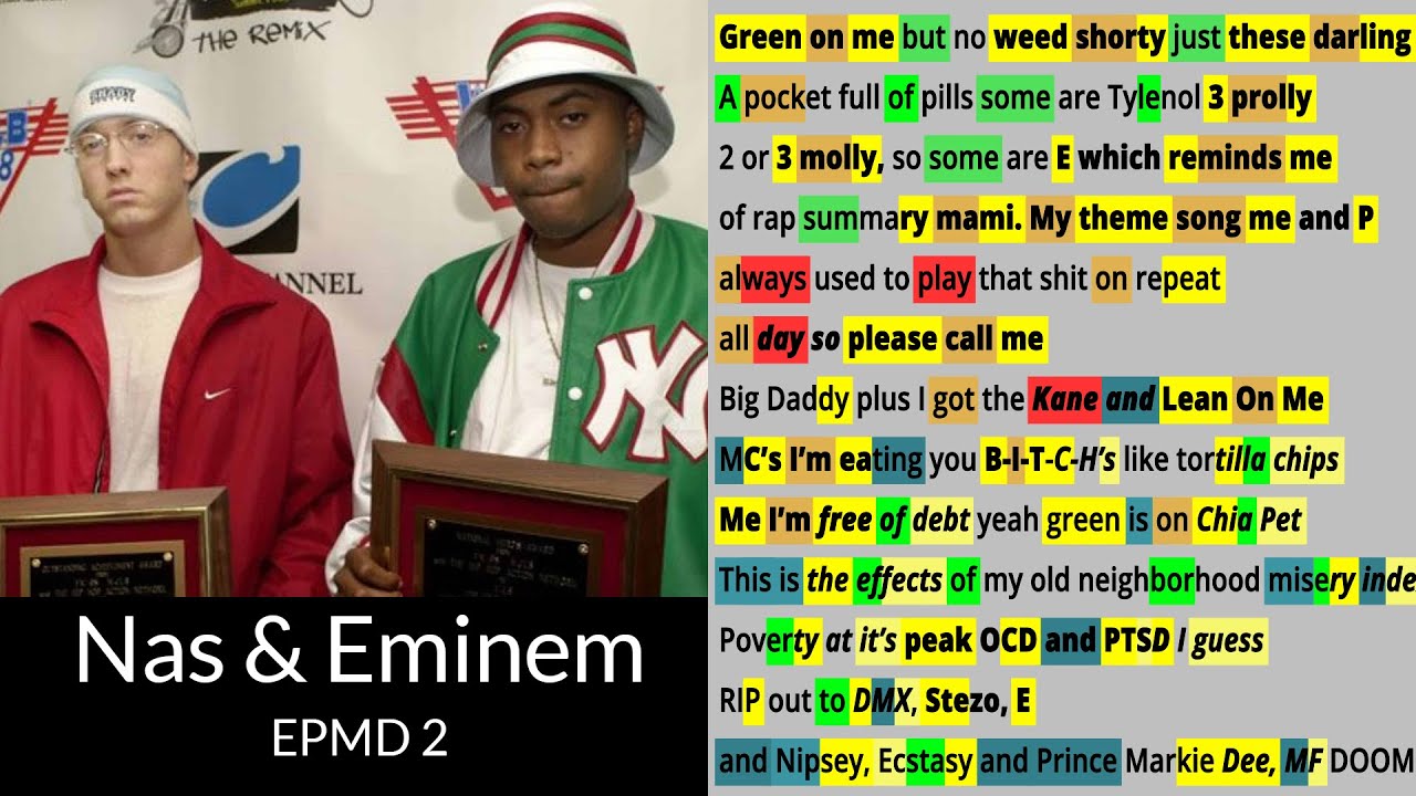 EPMD 2 by Nas Ft. Eminem & EPMD - Rhyme Check lyric video - YouTube