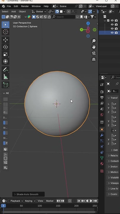 Make a Perfect Sphere in Seconds! #Blender #BlenderTips #BeginnerTutorial #3DModeling # ...