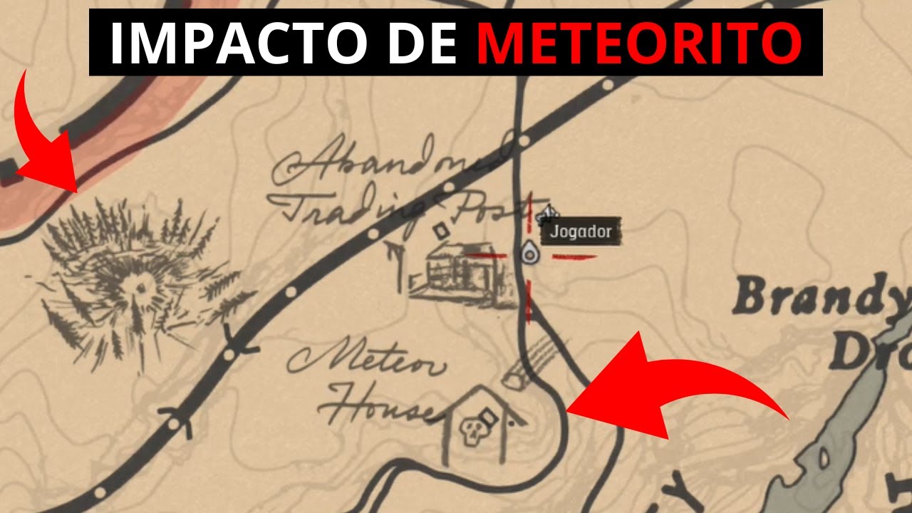 Red Dead Redemption 2 - Localização Impacto de Meteorito (RDR2) - YouTube