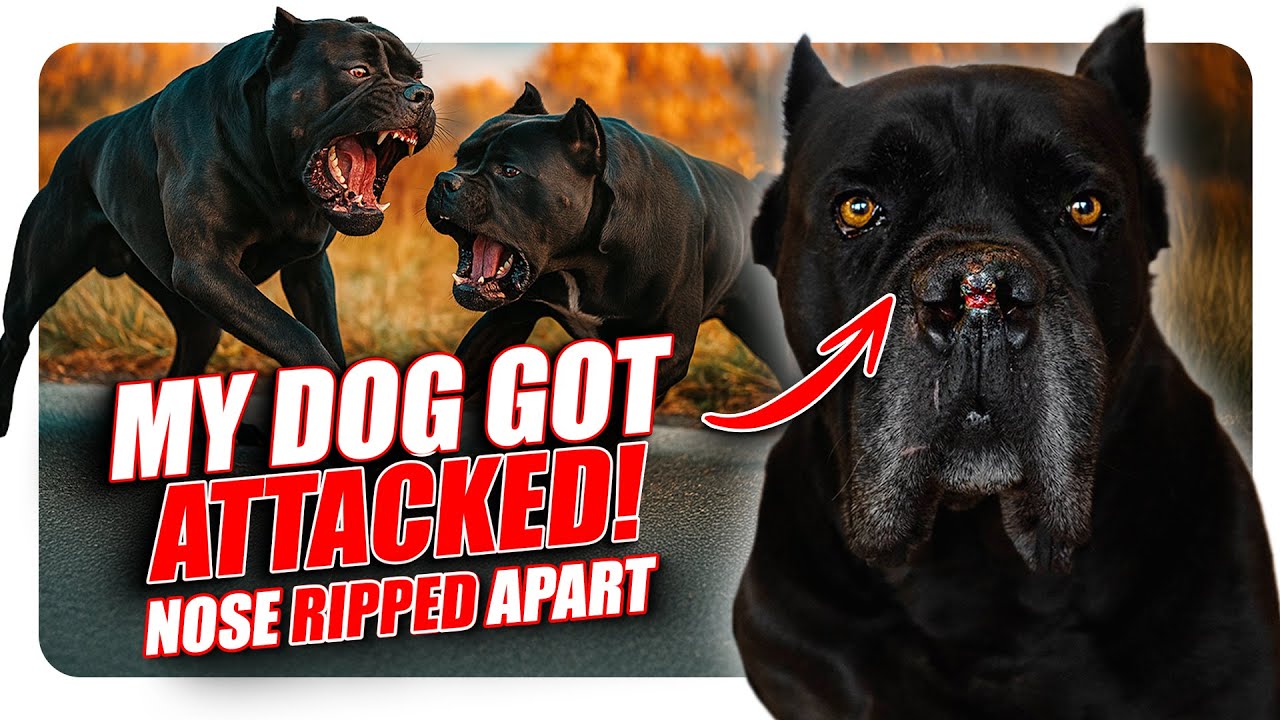 My Cane Corsos Got In a Viscious Fight - Dog Attack - YouTube